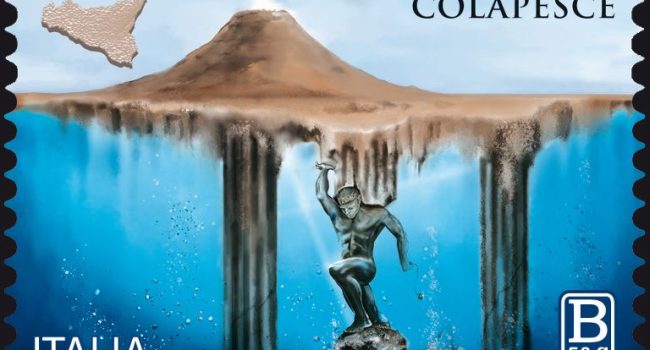 Il mito di Colapesce, ecco il francobollo in salsa messinese - Messina Oggi