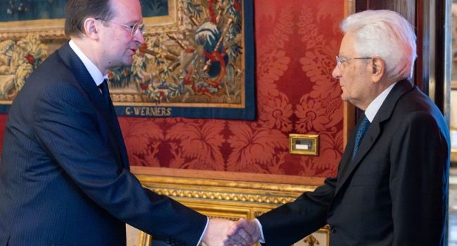 Mattarella ha ricevuto il nuovo ambasciatore russo Paramonov - Messina Oggi