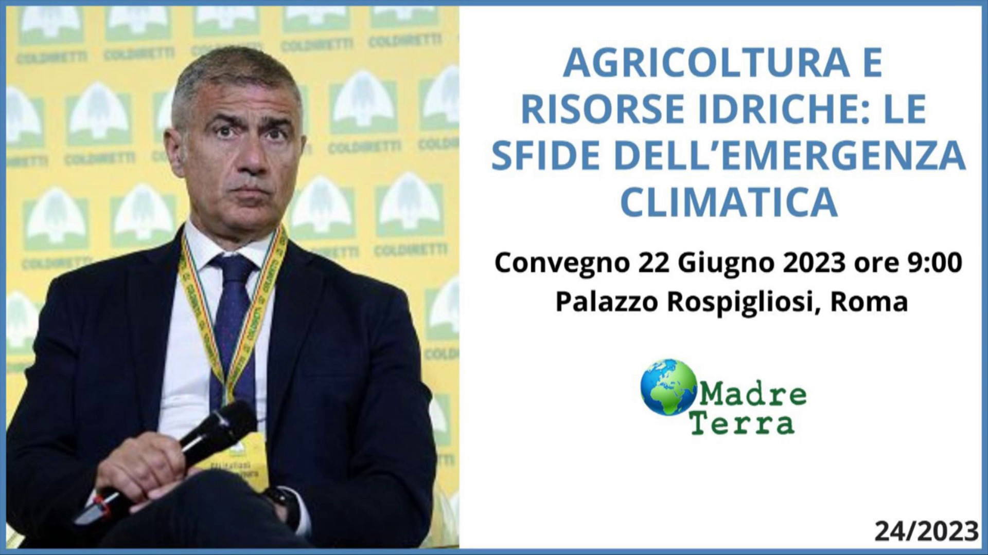 Madre Terra - Agricoltura e acqua, le sfide dell'emergenza climatica ... Madre Terra - Agricoltura e acqua, le sfide dell'emergenza climatica ...